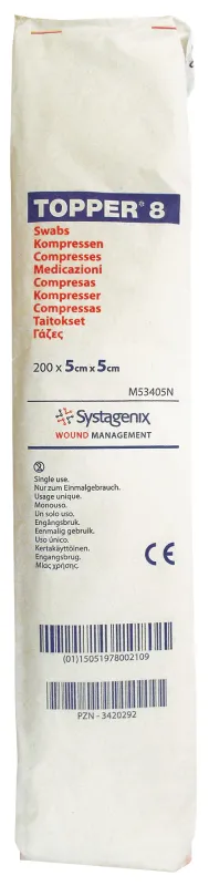 TOPPER 8 GARZA NON STERILE 5X5CM. 200PZ. | Umbra