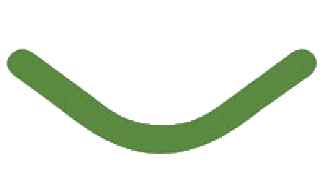 SLICK BANDS RIGHT CURVE VERDE DEAD SOFT 100PZ. | Umbra